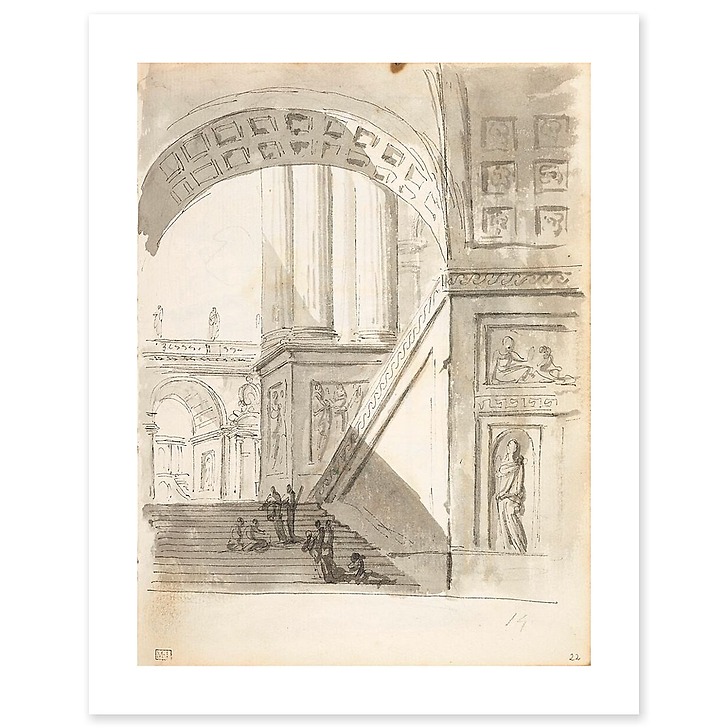 Animated architectural capriccio (art prints) · Louvre Shop