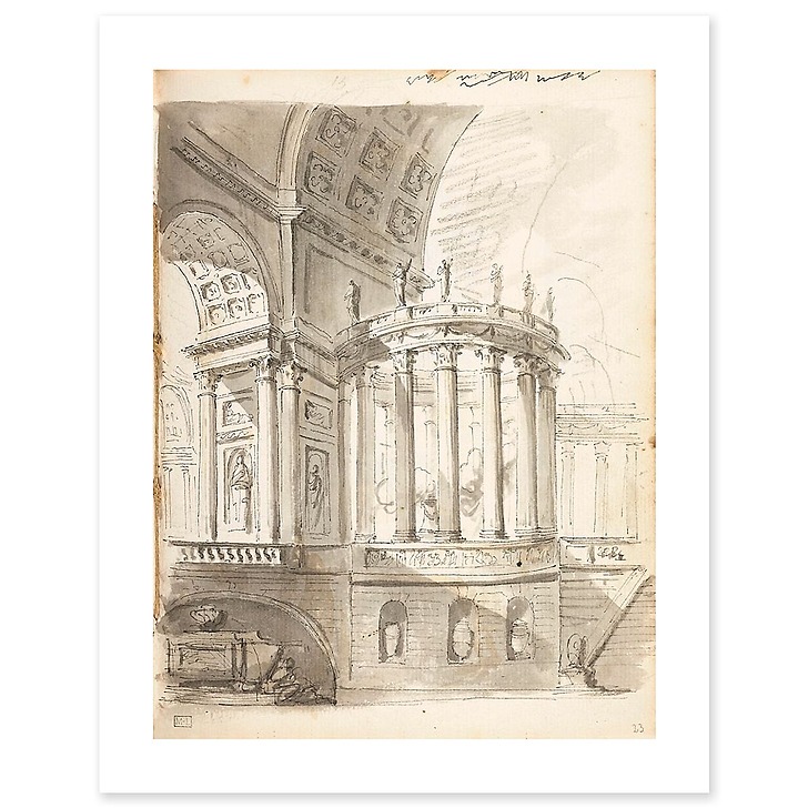 Animated architectural capriccio (art prints) · Louvre Shop
