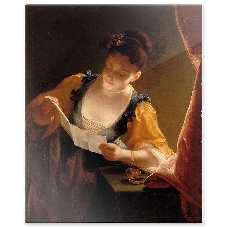 Young Woman Reading a Letter (aluminium panels) · Louvre Shop