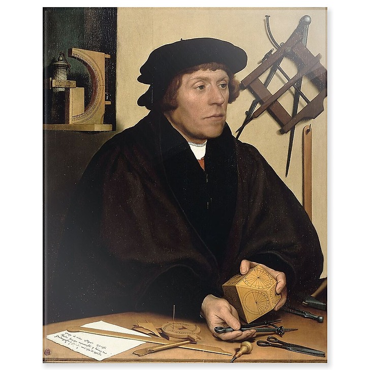 Portrait of Nicholas Kratzer (1487 - 1550) (acrylic panels) · Louvre Shop