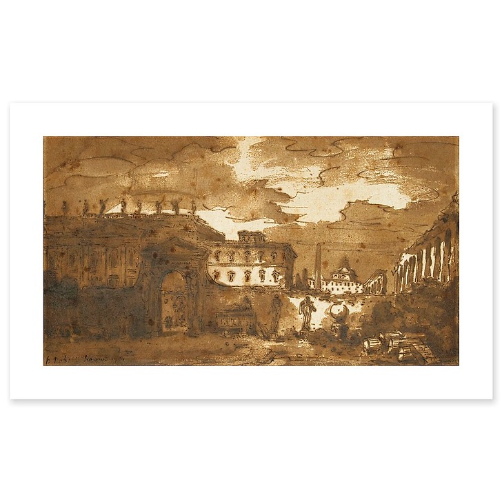 In Rome: inside a courtyard where fragments of antiques are deposited ...