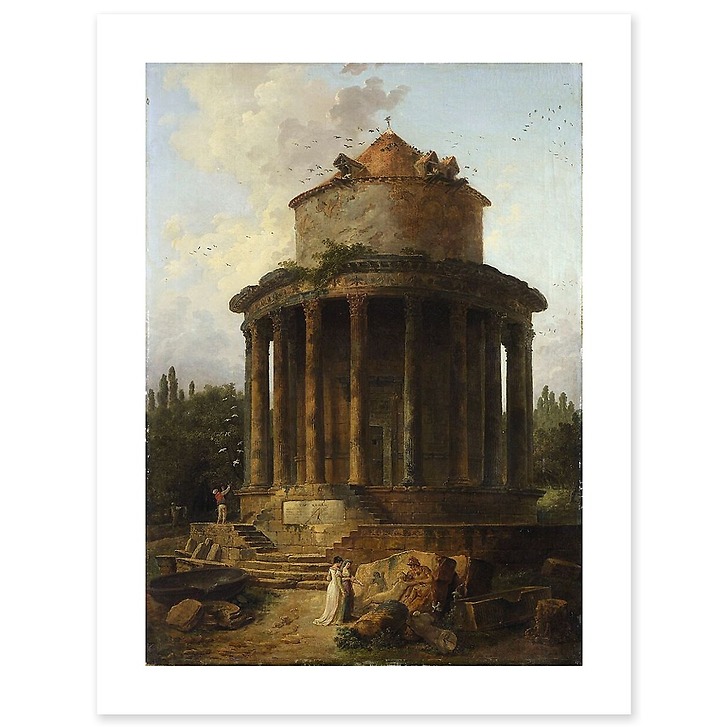 A circular temple once dedicated to (canvas without frame) · Louvre Shop