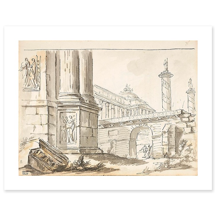 Animated architectural capriccio (art prints) · Louvre Shop